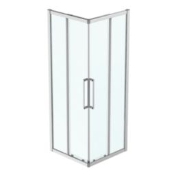 Ideal Standard I.life Semi-Framed Square Shower Enclosure Silver 800mm ...