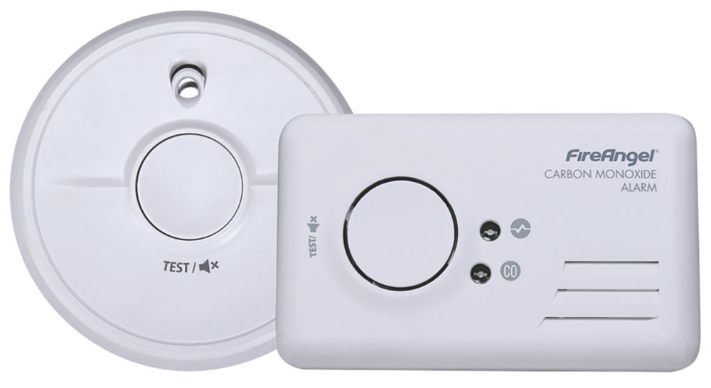 FireAngel 9B-SB1-TP-R Battery Standalone Smoke & Carbon Monoxide Alarm ...