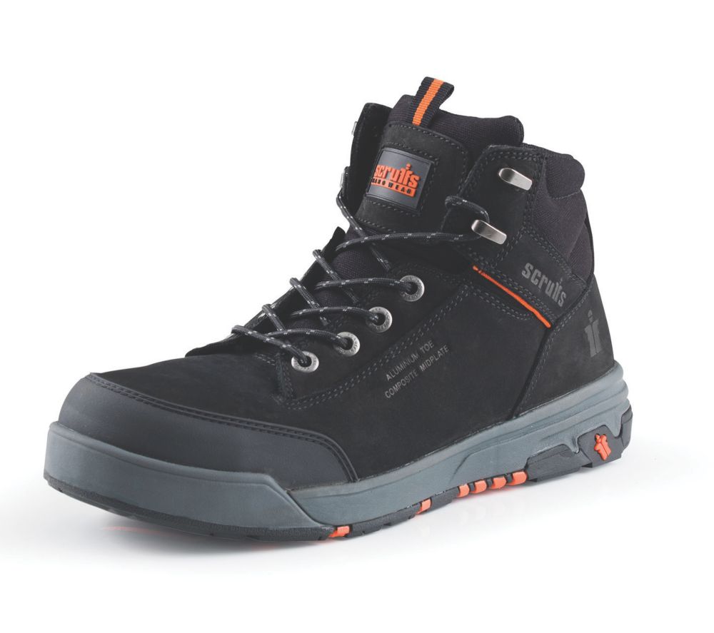 Scruffs Switchback 3 Size 10 Black Water-Resistant Safety Boots - Screwfix