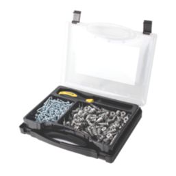 Easyfix Self-Drill Plasterboard Fixings with Screwdriver Zinc Alloy ...