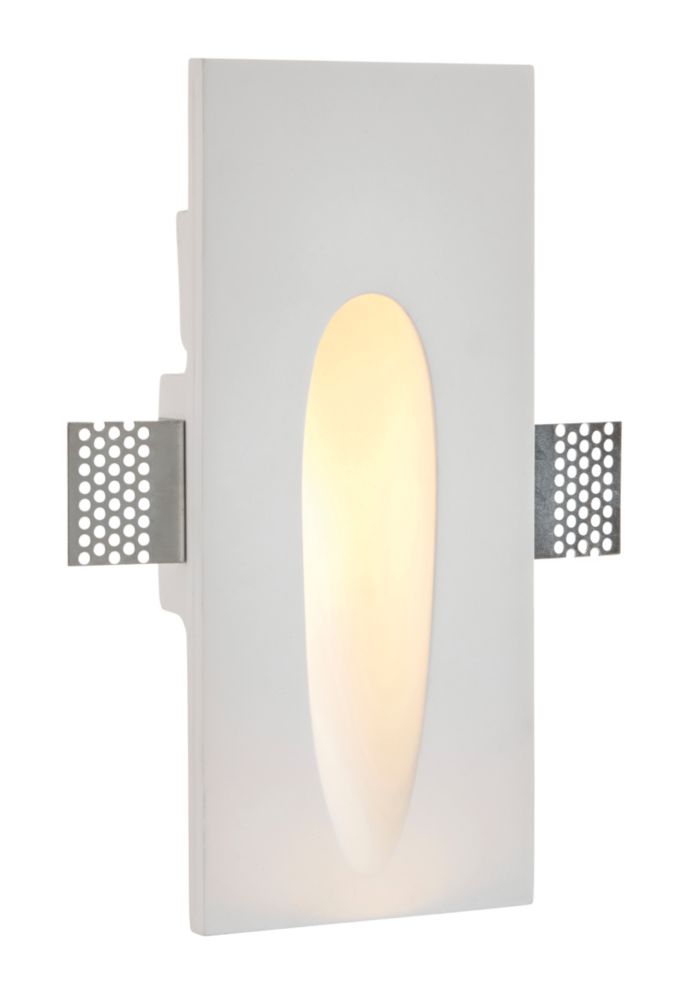 Saxby Allure LED Plaster Wall Light White 1.6W 79lm - Screwfix