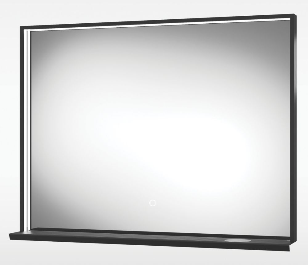 Sensio Element TrioTone Rectangular Illuminated Bathroom Mirror & QI ...