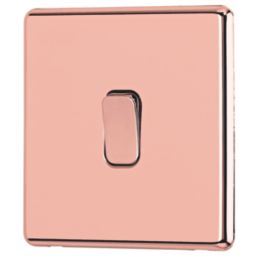 Arlec 10A 1-Gang 2-Way Light Switch Rose Gold - Screwfix