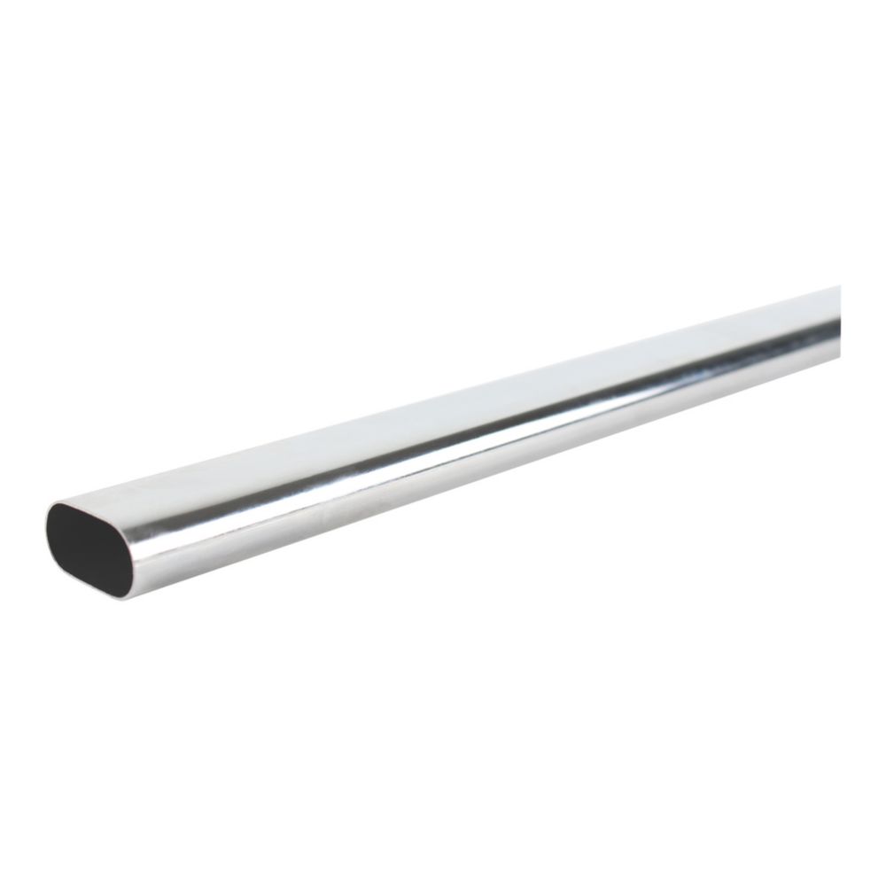 Essentials Tube Polished Chrome 1830mm x 30mm - Screwfix