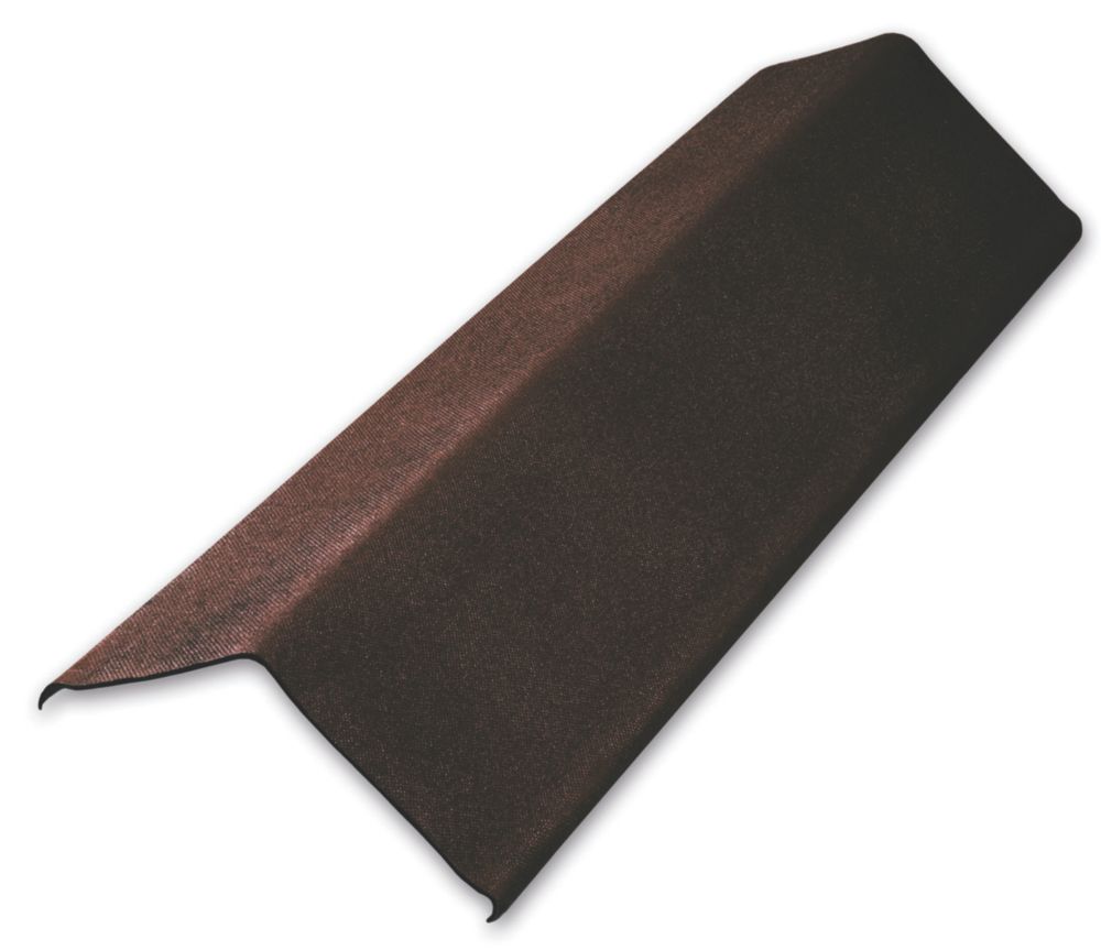 Onduline Brown Corrugated Bitumen Edge Piece 1000mm x 410mm - Screwfix