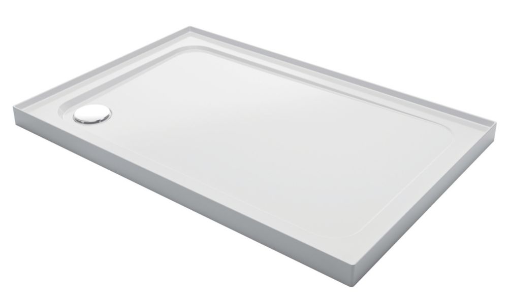 Mira Flight Low Corner Waste Rectangular Shower Tray with Upstands ...