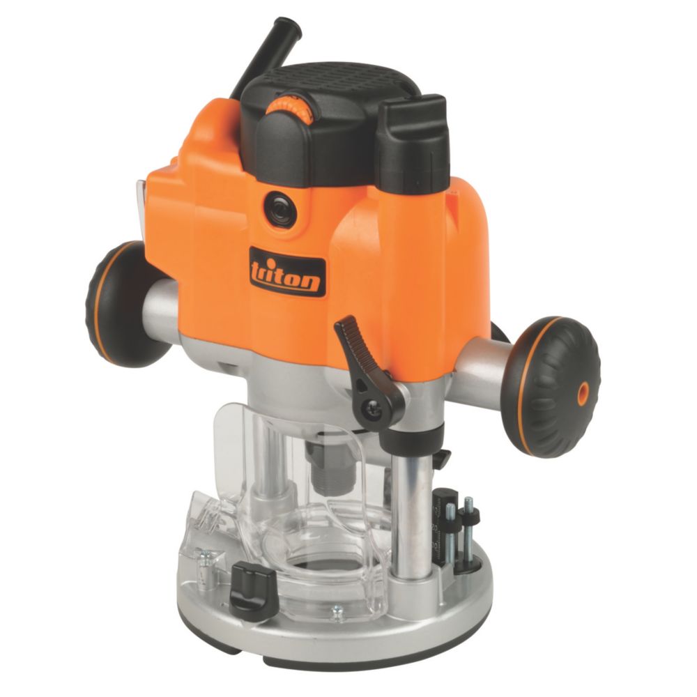 Triton JOF001 1010W 1/2" Electric Precision Plunge Router 240V - Screwfix