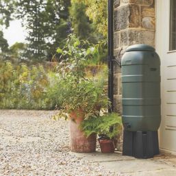 Straight PLC Rainsaver Water Butt Kit Green 100Ltr - Screwfix