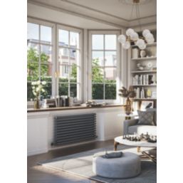 Terma 1200mm x 590mm 3028BTU Dark Grey Vertical Designer Radiator ...