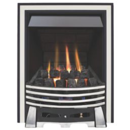 Focal Point Elysee Chrome Rotary Control Inset Gas Multiflue Fire 480mm ...