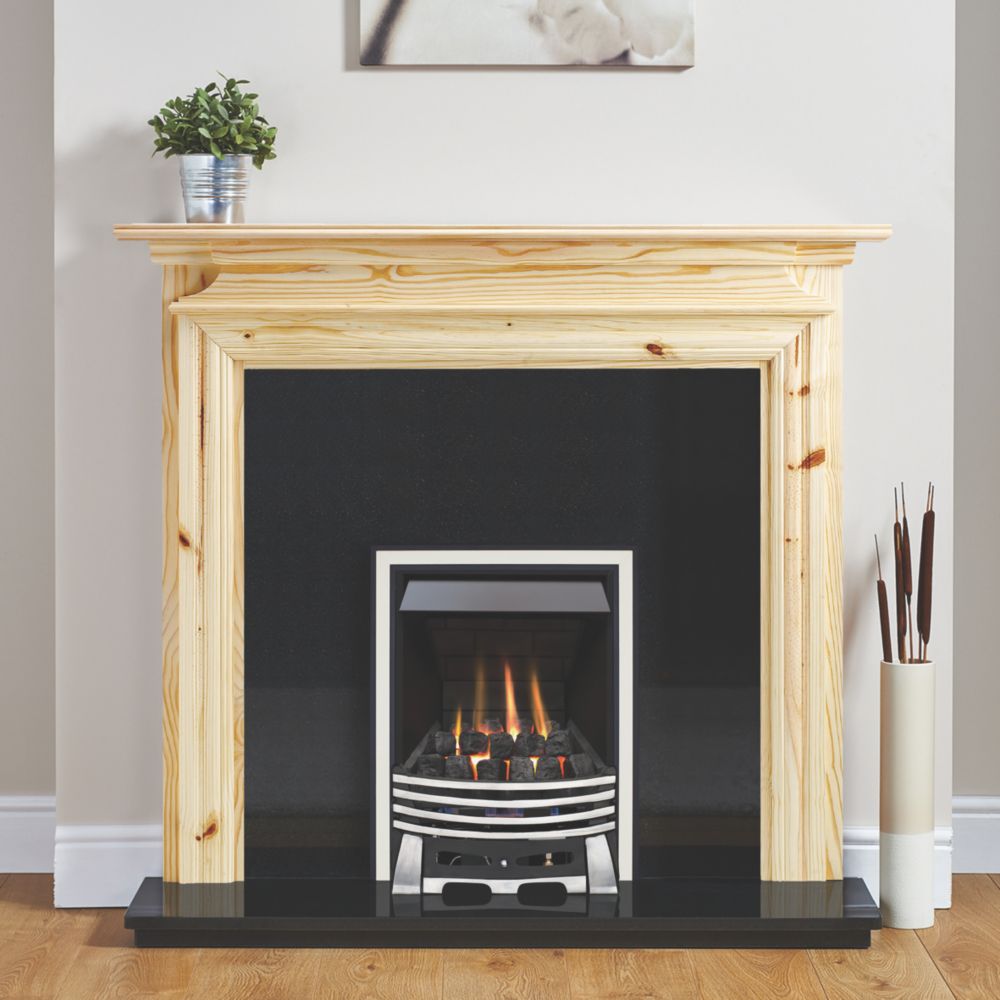 Focal Point Elysee Chrome Rotary Control Inset Gas Multiflue Fire 480mm ...