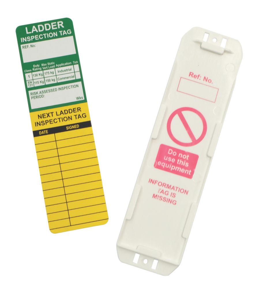 Ladder Tag Single Kit 2 Piece Set - Screwfix