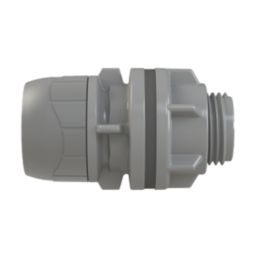 PolyPlumb Enhanced Plastic Push-Fit Tank Connector 15mm - Screwfix