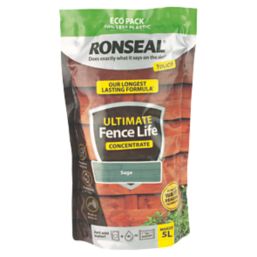 Ronseal Ultimate Fence Life Concentrate 950ml Sage Shed & Fence Paint ...