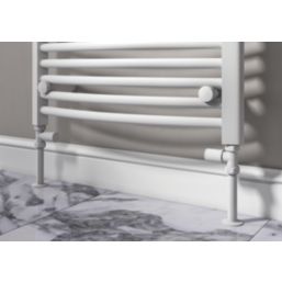 ETAL Rise 15mm x 1/2" White Straight Designer Manual Radiator Valve ...