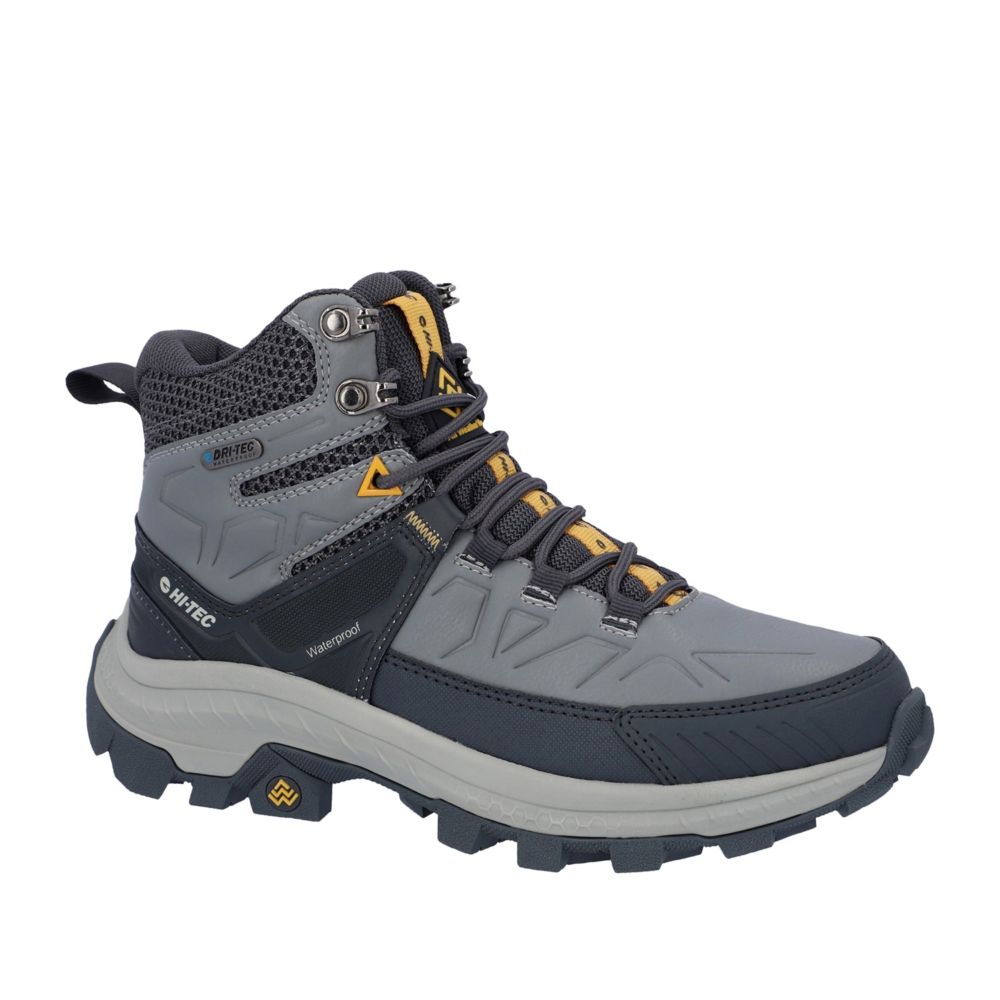 Hi-Tec Rainier Size 7 Womens Grey Waterproof Non Safety Work Boots ...