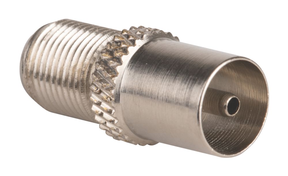 Labgear Coax (Male) to F-Plug (Female) Adaptors 10 Pack - Screwfix