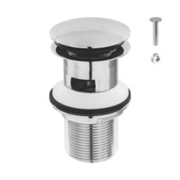 McAlpine Slotted Pop Up Basin Waste Chrome 60mm - Screwfix