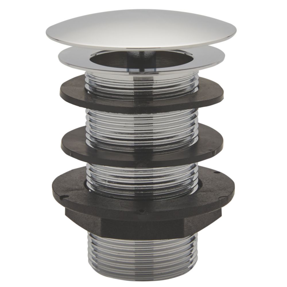 Highlife Bathrooms Unslotted Free Flowing Basin Waste Chrome 65mm ...