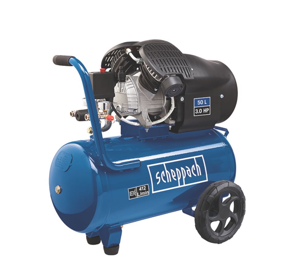 Scheppach HC55DC Profiset 50Ltr Brushless Electric Twin Cylinder Air ...