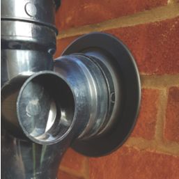 PipeSnug 110mm Cover Black - Screwfix