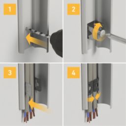 D-Line Safe-D30 U Clip Fire Rated Steel Cable Clips 25/30mm 100 Pack ...