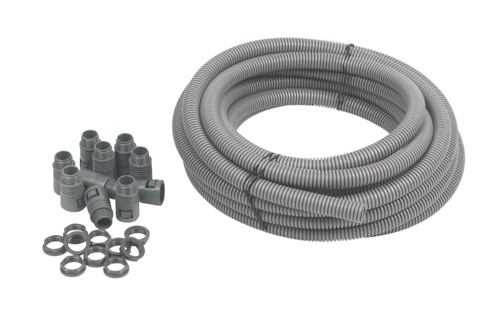 Adaptaflex Flexible Conduit 20mm x 10m Grey - Screwfix
