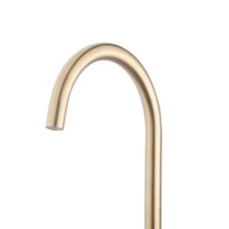 Swirl Elbe Tap Brushed Brass - Screwfix