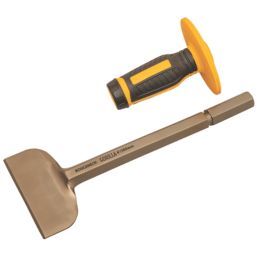 Roughneck Guarded Bolster & Cold Chisel Set 4 Pack - Screwfix