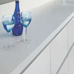 Maia Calcite Composite Kitchen Worktop 3600mm x 600mm x 42mm - Screwfix