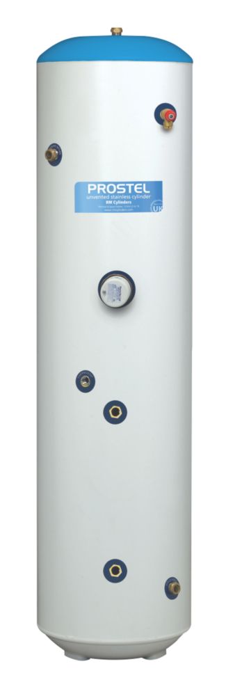 RM Cylinders Prostel Indirect Slimline Unvented Hot Water Cylinder ...