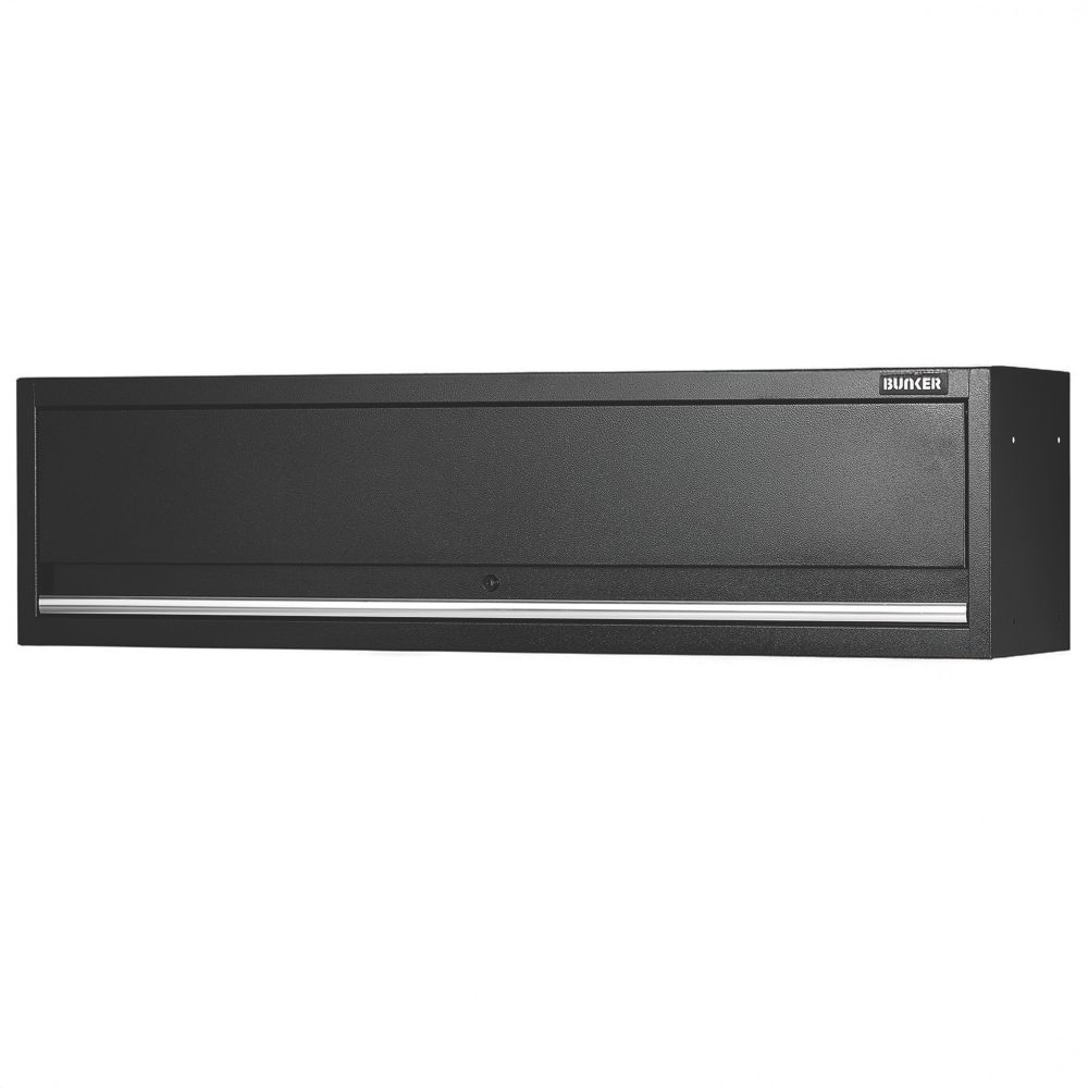 Bunker Black 1-Door Wall Cabinet 1360mm x 280mm x 350mm - Screwfix