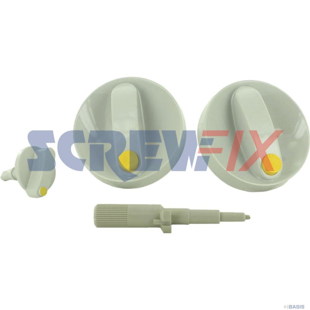 Worcester Bosch 87120001040 ROTARY HANDLES LIGHT GREY - Screwfix