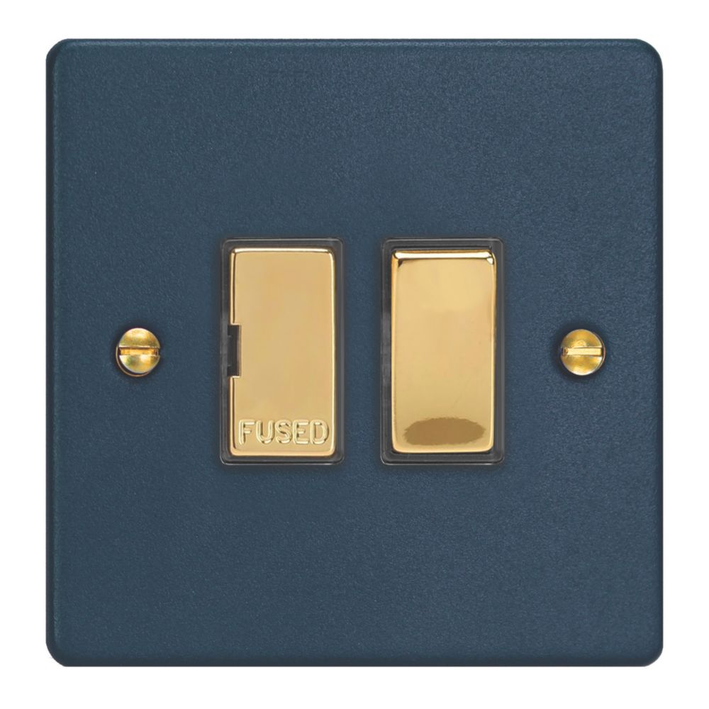 Varilight 13A Switched Fused Spur Midnight Blue with Colour-Matched ...