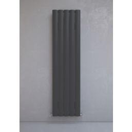 Kudox AluLite Arc 1800mm x 470mm 3994BTU Black Vertical Designer ...