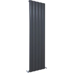 Kudox AluLite Arc 1800mm x 470mm 3994BTU Black Vertical Designer ...