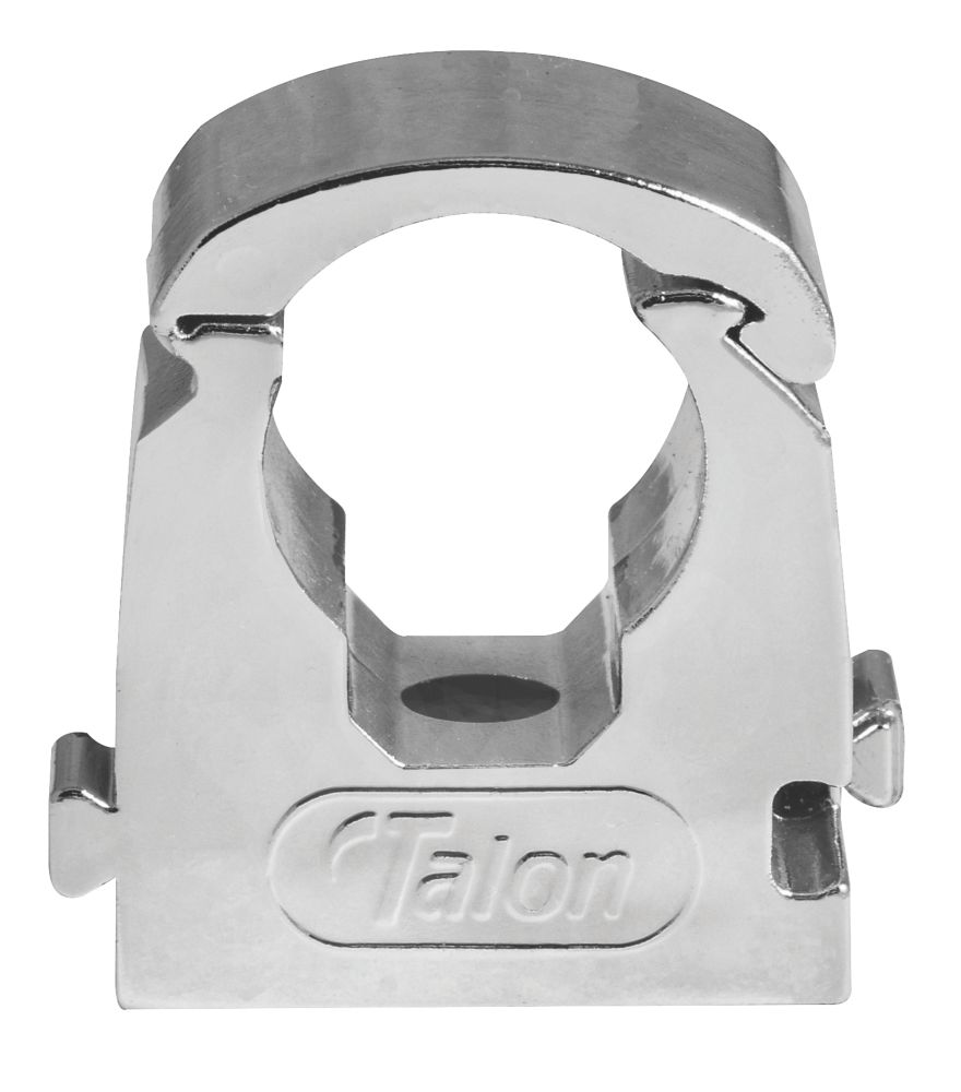 Chrome Pipe Clips | Pipe Covers & Clips | Screwfix.com