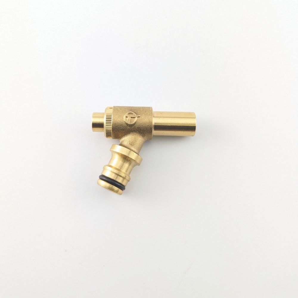 Tesla Multi-Fit Premium Drain-Off Cocks 15mm 5 Pack - Screwfix