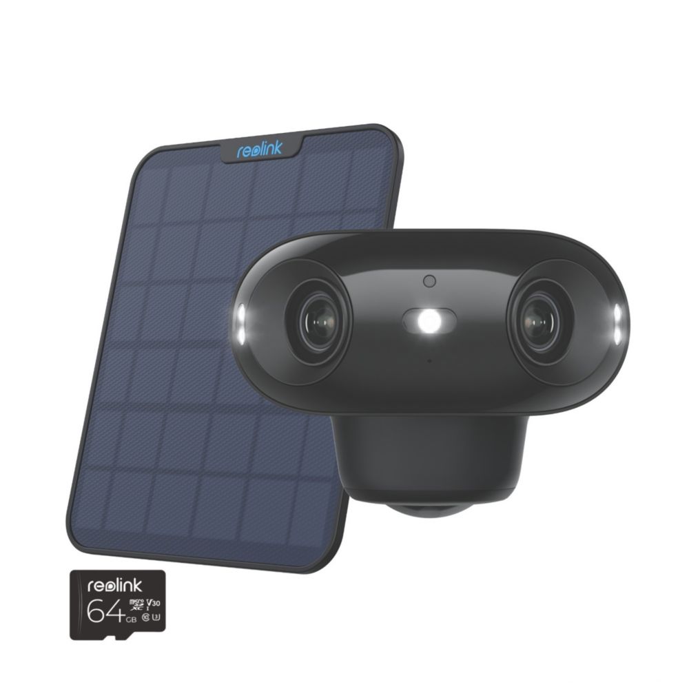 Reolink B740X Argus 4 Solar & Battery-Powered Black Wired or Wireless ...