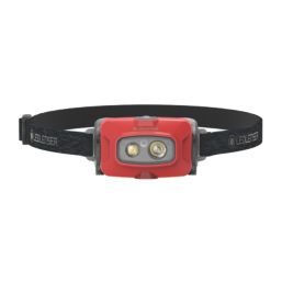 LEDlenser HF4R Core Rechargeable LED Head Torch Red 500lm - Screwfix