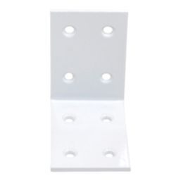 Essentials Angle Bracket Silver 60mm x 60mm x 60mm - Screwfix