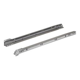 Essentials Steel Bottom Fix Self-Closing Roller Drawer Runners 450mm 2 ...
