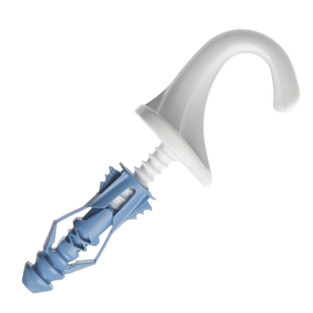 Cobra VersaHook All-Purpose Wall & Ceiling Hooks White 2 Pack - Screwfix