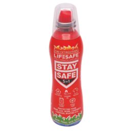 LifeSafe Technologies StaySafe Kitchen Safe Fire Extinguisher, Pan Fire ...