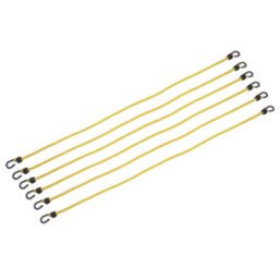 Smith & Locke Bungee Cords 1200mm x 10mm 6 Pack - Screwfix