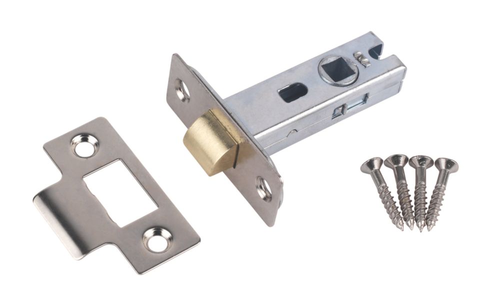 Smith & Locke Nickel-Plated Tubular Mortice Latch 66mm Case - 45mm ...