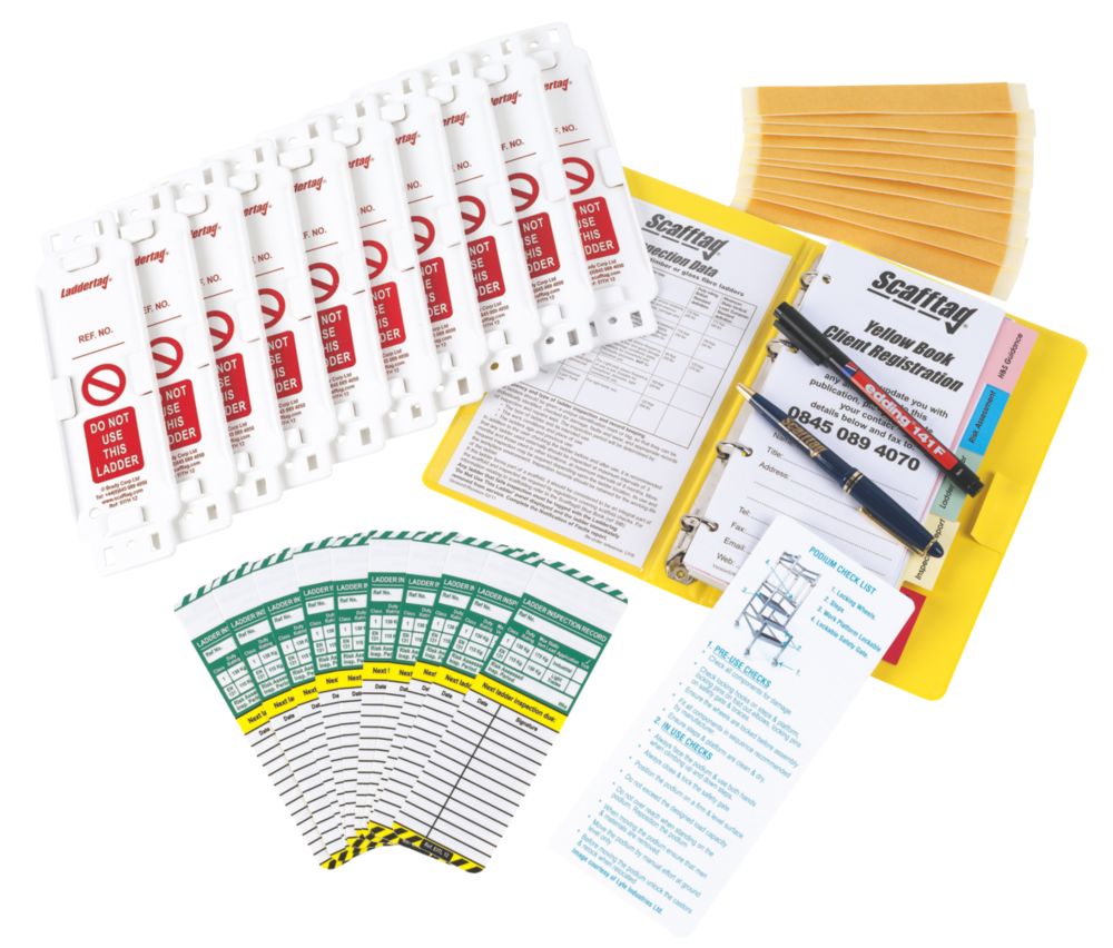 Scafftag Laddertag Complete Tagging Kit - Screwfix