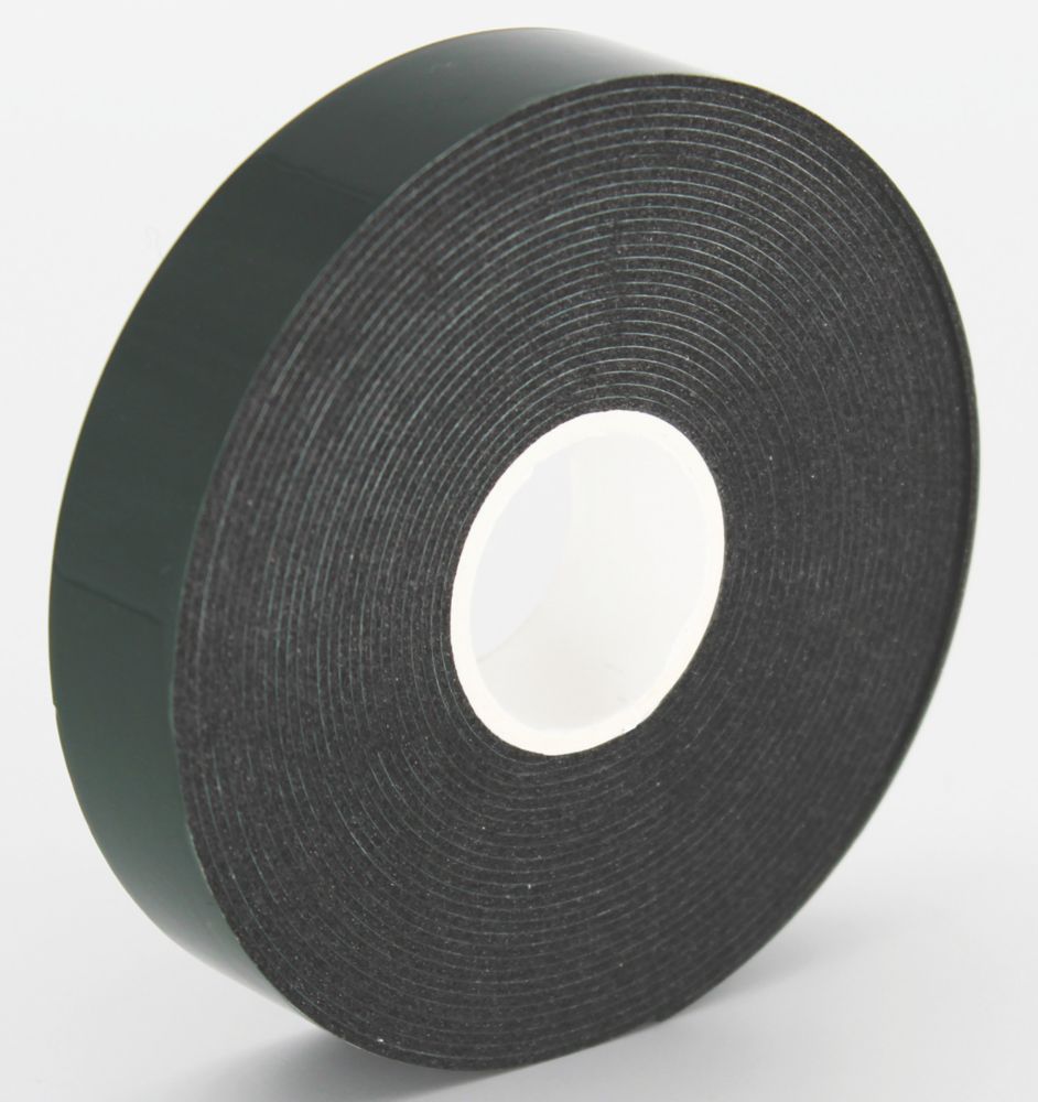 Pearl Consumables Double-Sided Tape Black 5m x 18mm - Screwfix