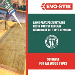Evo-Stik Polyurethane Wood Adhesive 310ml - Screwfix