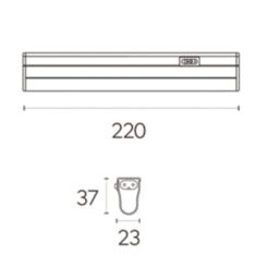 4lite Coda 220mm LED Link Light 3W 290lm - Screwfix